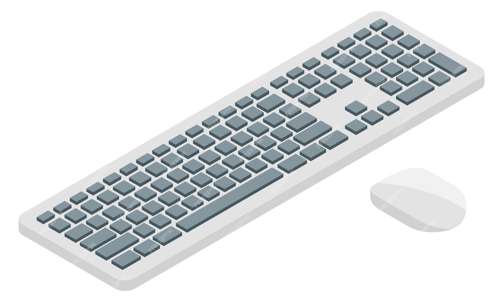 Premium Vector | Isometric keyboard and mouse Computer workspace ... Premium Vector | Isometric keyboard and mouse Computer workspace ...