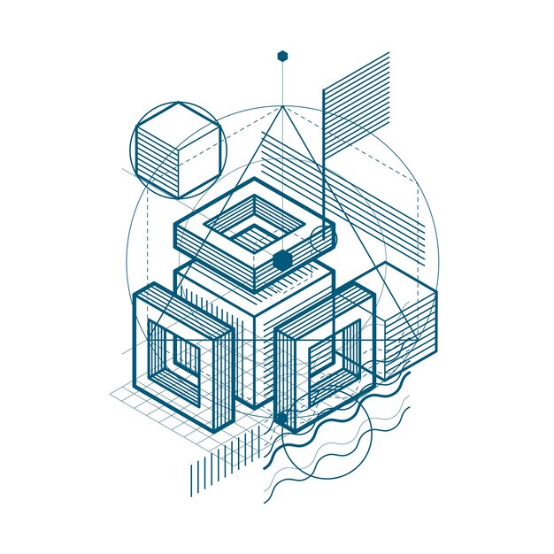 Premium Vector | Isometric linear abstract vector background, lined ... Premium Vector | Isometric linear abstract vector background, lined ...