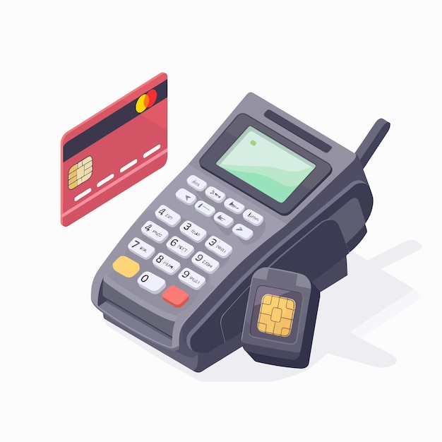 Isometric_Pos_terminal_confirms_the_payment | Premium AI-generated vector Isometric_Pos_terminal_confirms_the_payment | Premium AI-generated vector