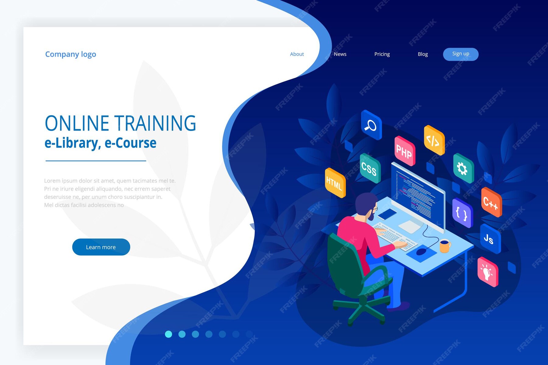 Premium Vector | Isometric programmer coding new project. Web developer ...