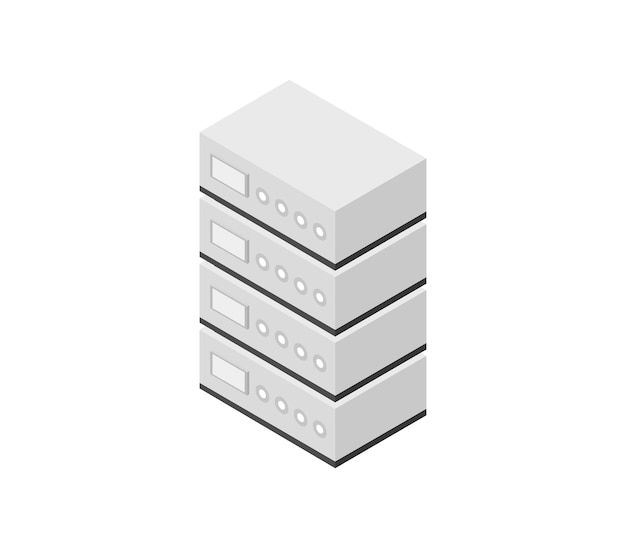 Premium Vector Isometric Server