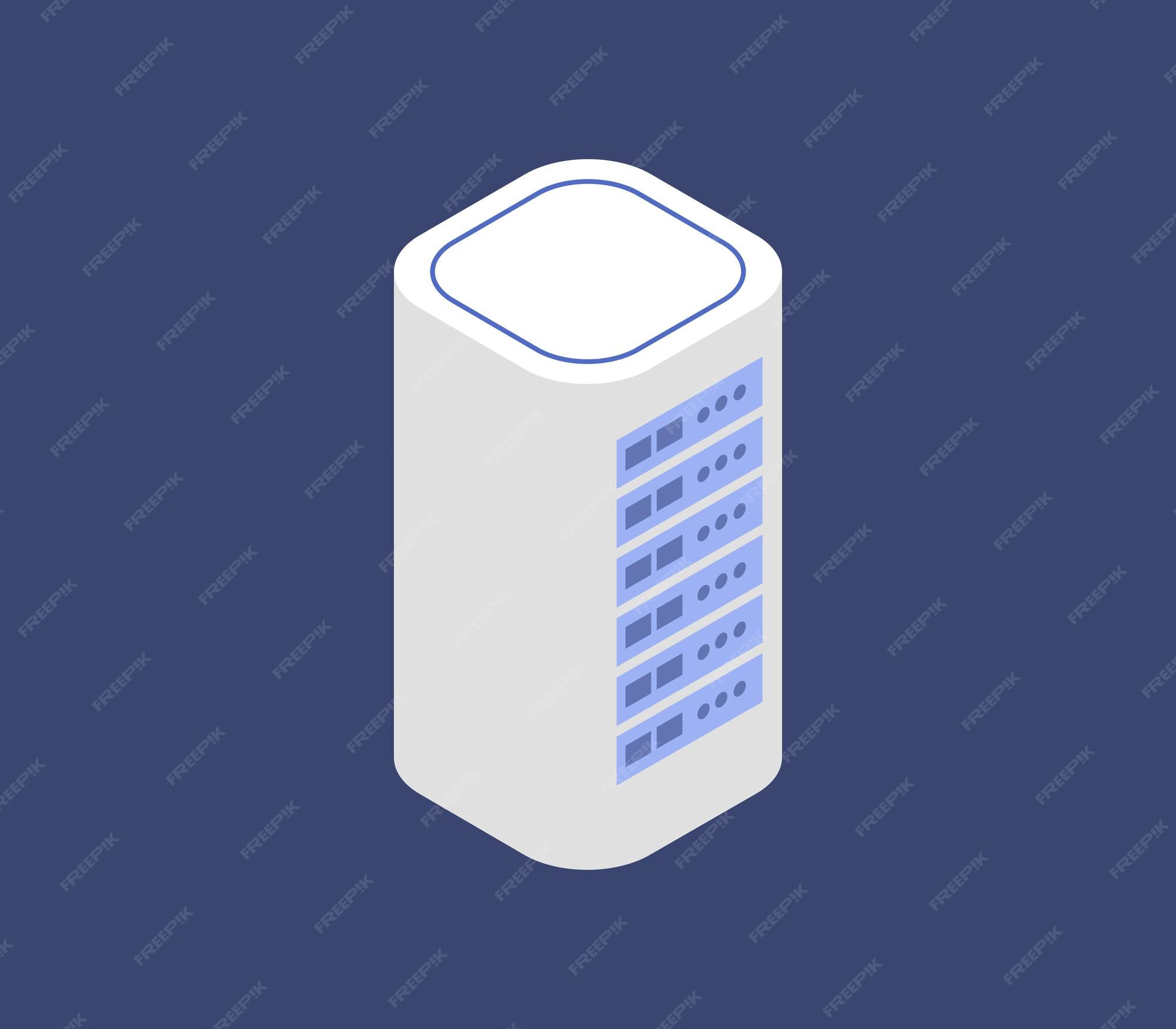 Premium Vector | Isometric server Premium Vector | Isometric server
