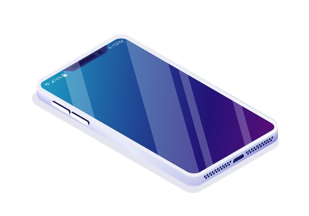 Premium Vector | Isometric smartphone concept Premium Vector | Isometric smartphone concept