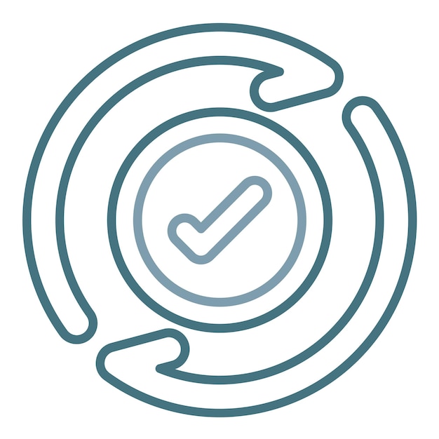 Premium Vector Iteration Flat Illustration