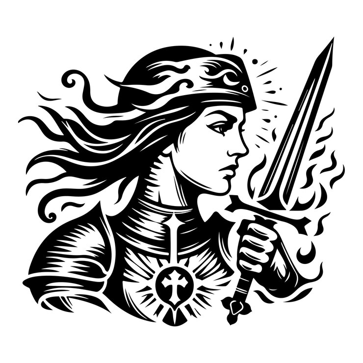 Premium Vector Joan Of Arcb
