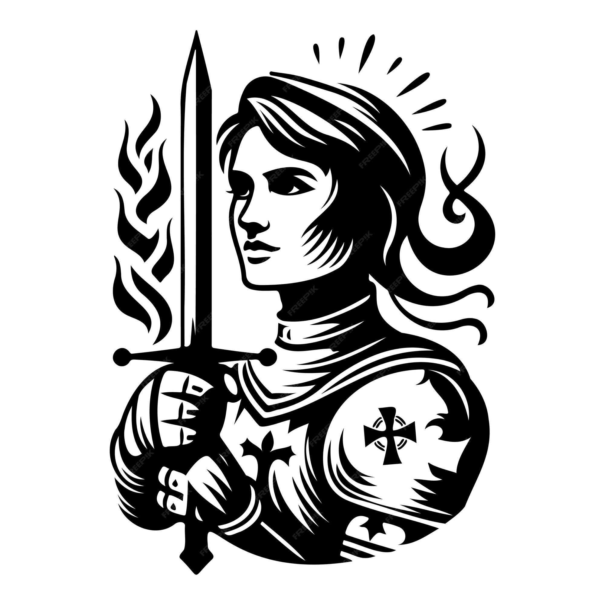 Premium Vector Joan Of Arcc