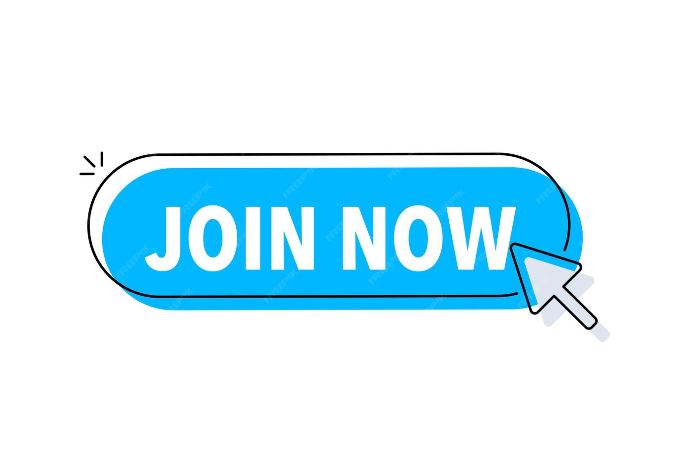 Premium Vector | Join now button with cursor pointer click vector web button