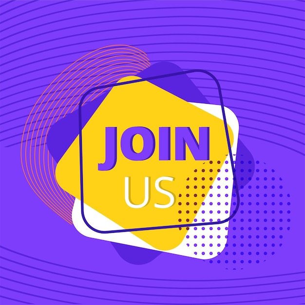 Premium Vector | Join us concept Premium Vector | Join us concept