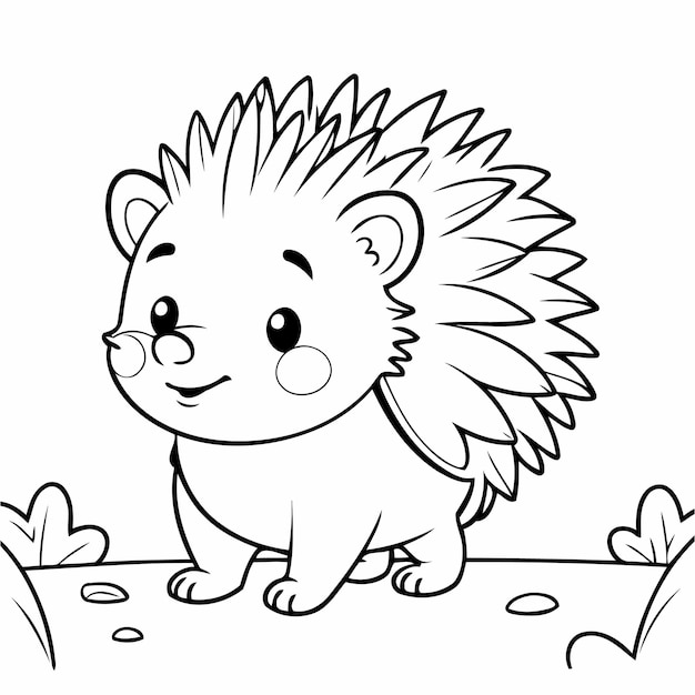Premium Vector | Joyful Hedgehog for toddlers Premium Vector | Joyful Hedgehog for toddlers