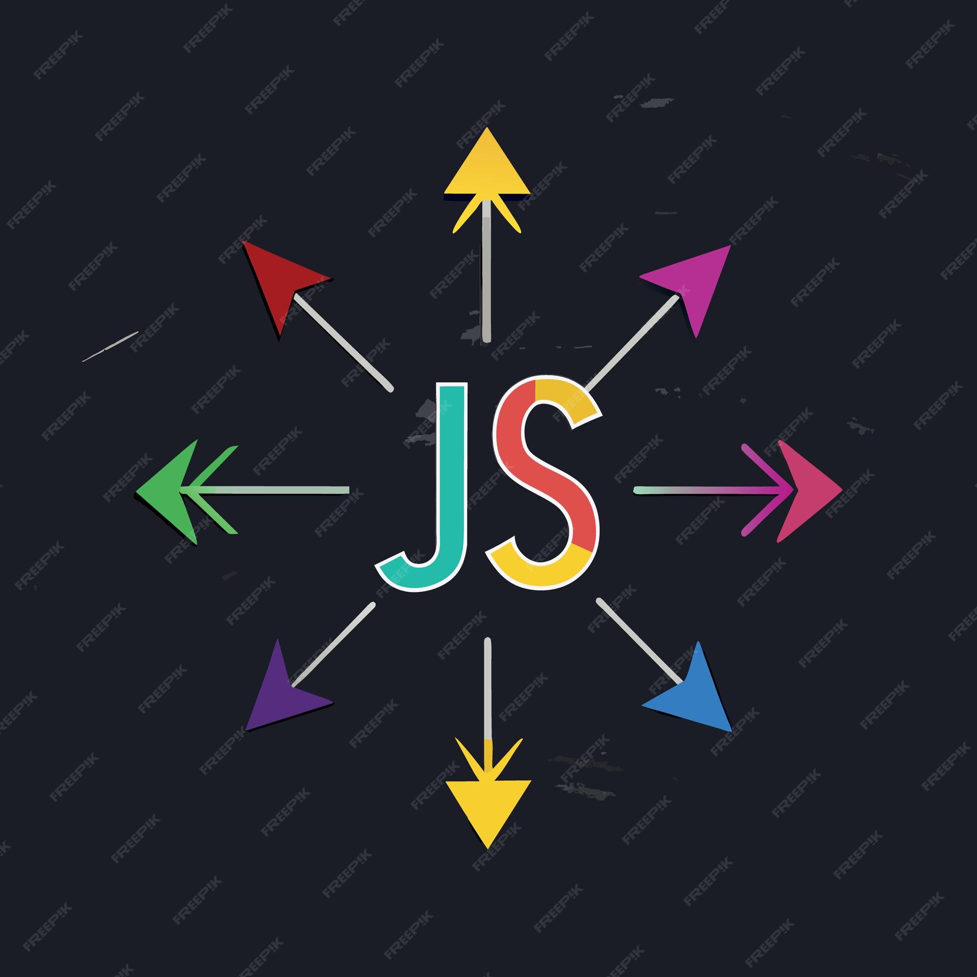 Premium Vector | JS Javascript modern programming language for software development or ...