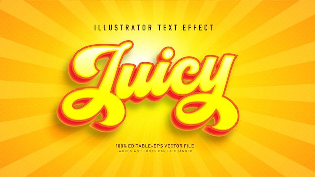 Premium Vector | Juicy text style effect Premium Vector | Juicy text style effect