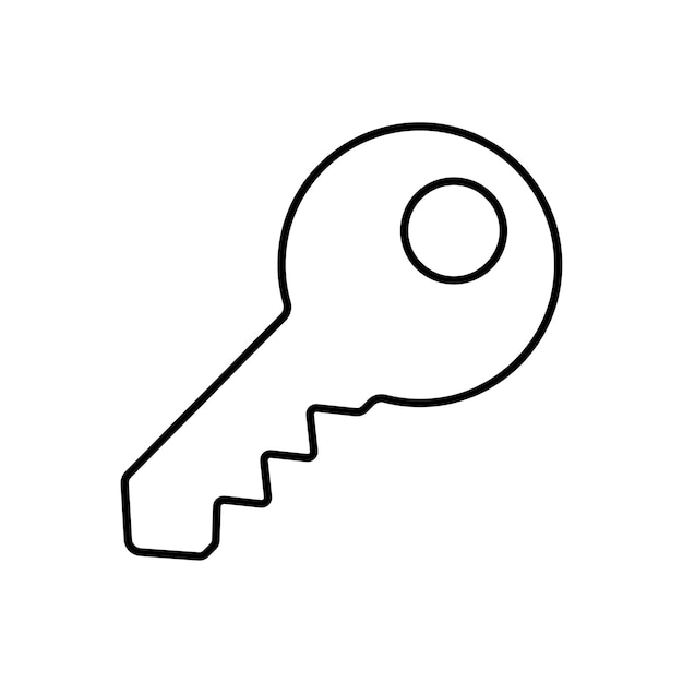 Premium Vector | Key icon outline key icon design vector icon Premium Vector | Key icon outline key icon design vector icon