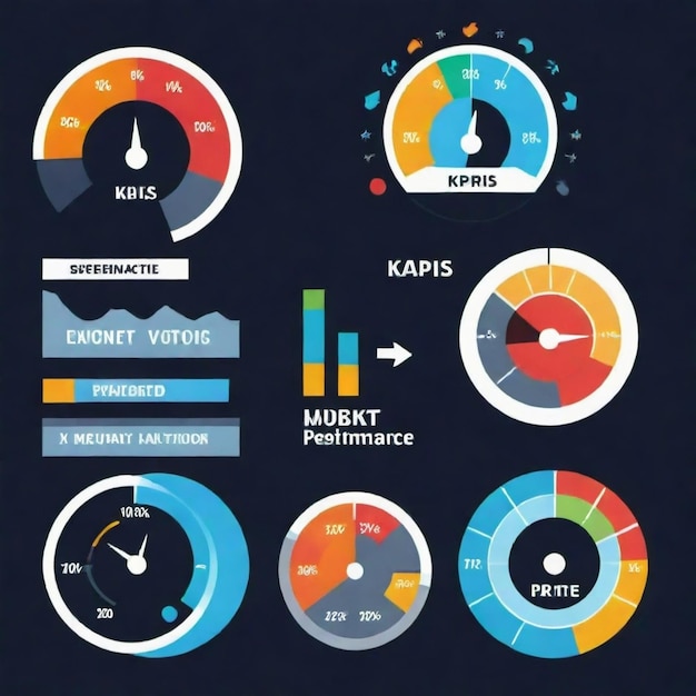 Key Performance Indicators Kpis Detailed Vector Set Premium Ai
