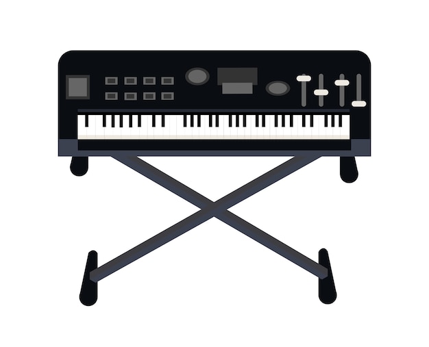 Premium Vector | Keyboard Music Instrument Vector Illustration Premium Vector | Keyboard Music Instrument Vector Illustration
