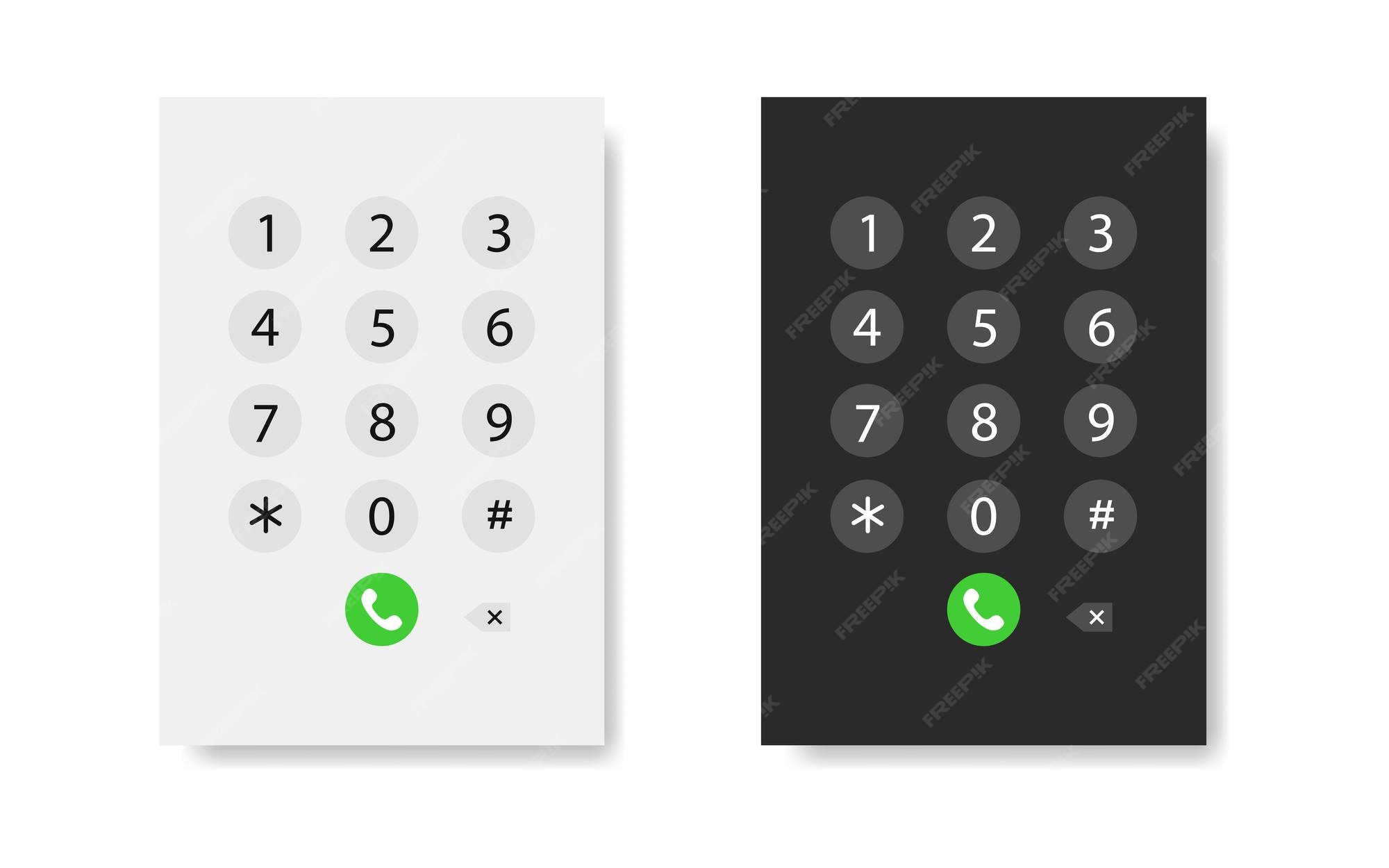 Premium Vector | Keypad with numbers for phone dialing a number vector ... Premium Vector | Keypad with numbers for phone dialing a number vector ...