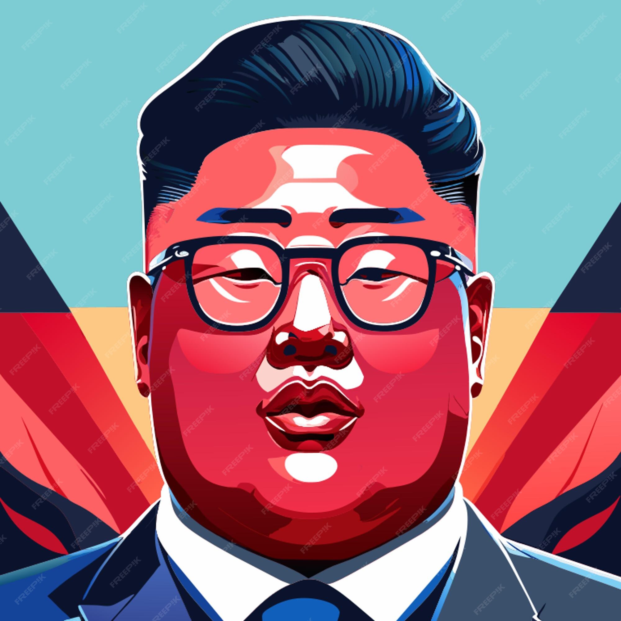 Premium Vector Kim Jong Il Vector Illustration