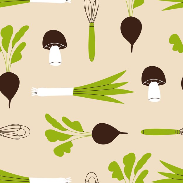 Premium Vector | Kitchen tools seamless pattern Premium Vector | Kitchen tools seamless pattern