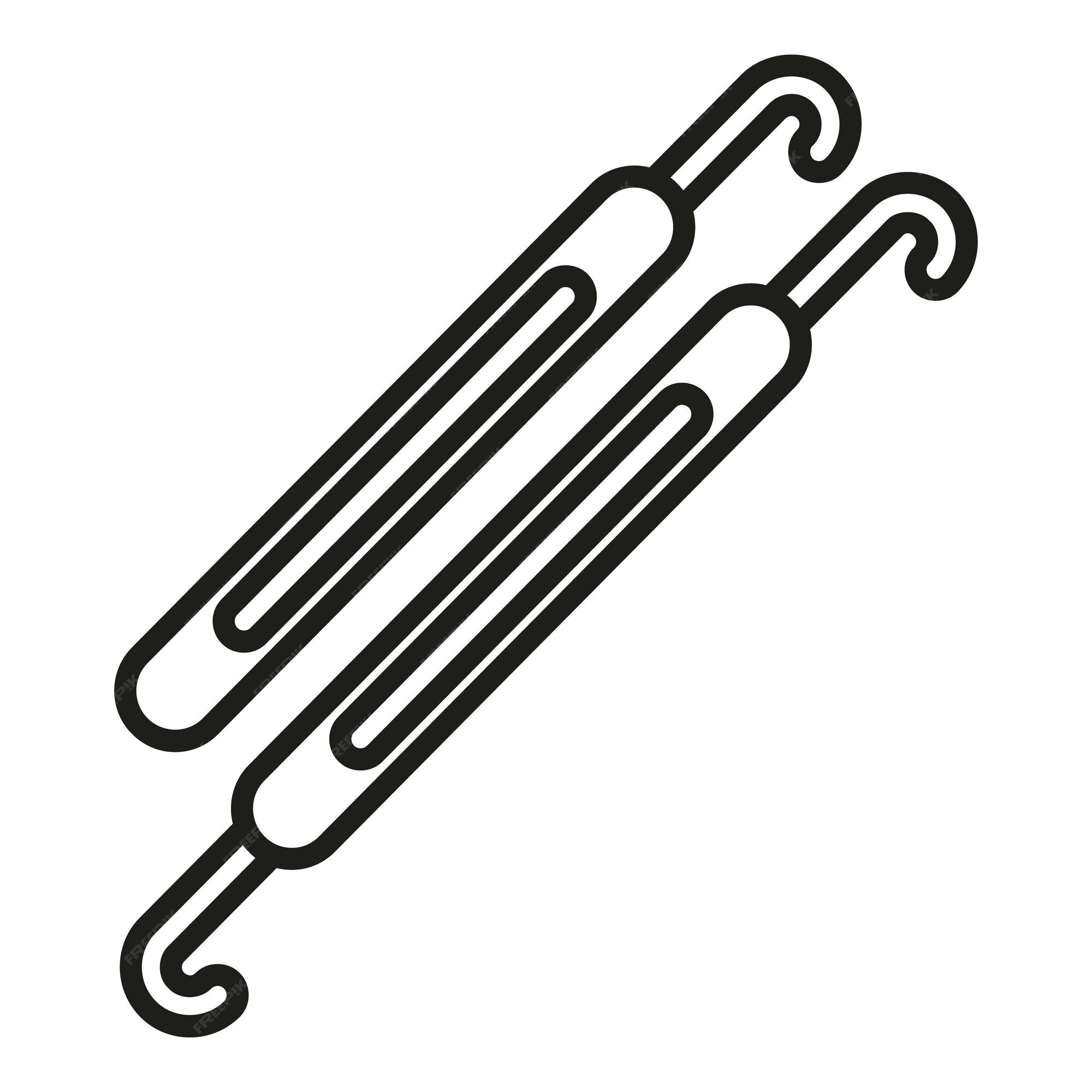 Premium Vector Knitting Hook Icon Outline Vector Wool Knit Cloth Fabric