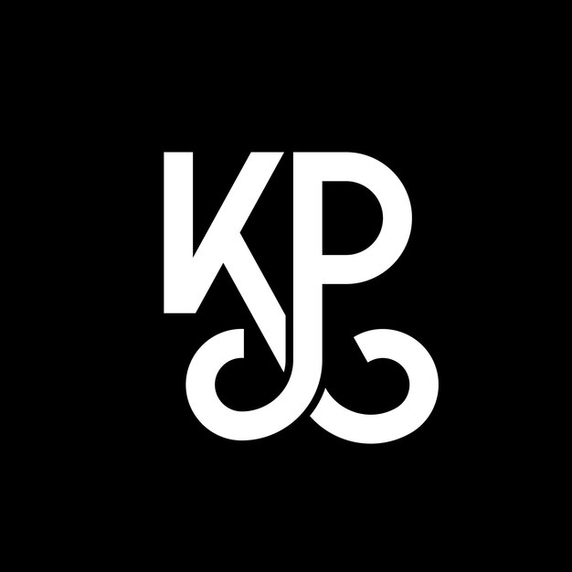 Premium Vector | KP letter logo design on black background KP creative ... Premium Vector | KP letter logo design on black background KP creative ...