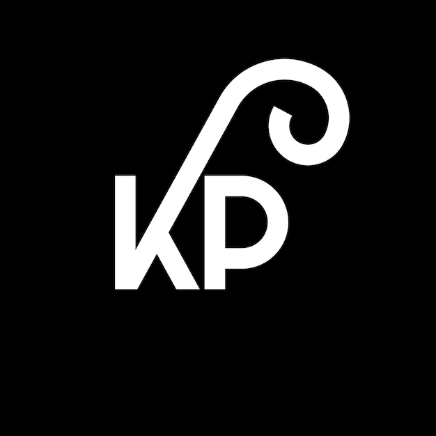 Premium Vector | KP letter logo design on black background KP creative ... Premium Vector | KP letter logo design on black background KP creative ...