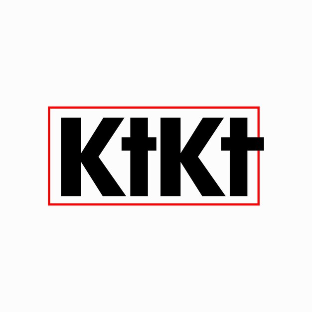Premium Vector | Ktkt typography brand name vector form Premium Vector | Ktkt typography brand name vector form