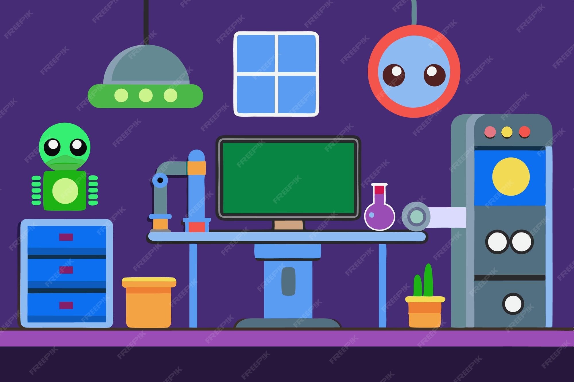 Premium Vector | Lab Space for Coding and Programming Exercises Vector ...