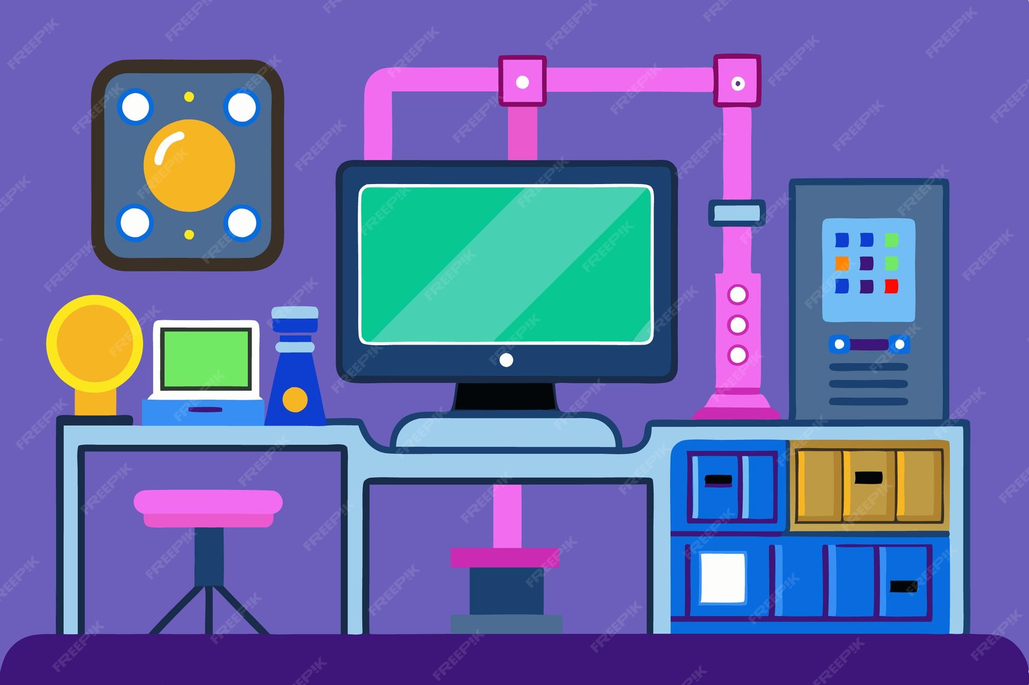Premium Vector Lab Space For Coding And Programming Exercises Vector
