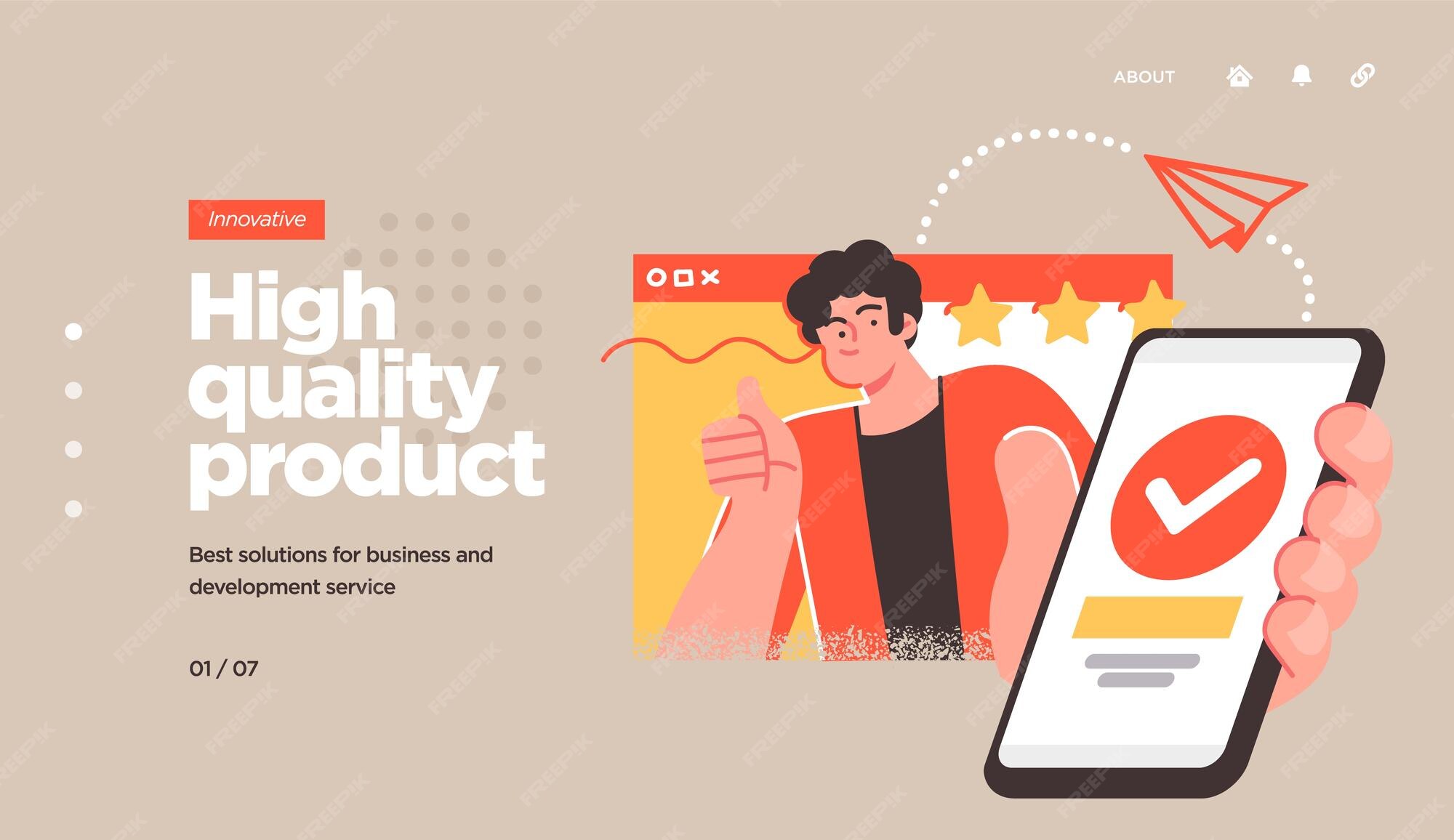 Premium Vector | Landing page template of developing computer software ...