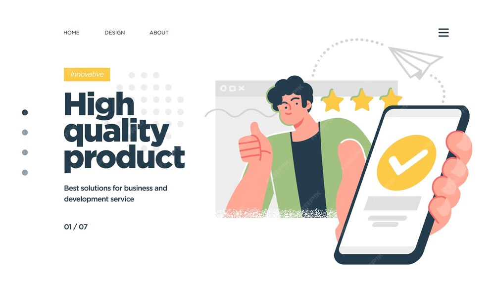 Premium Vector | Landing page template of developing computer software ...