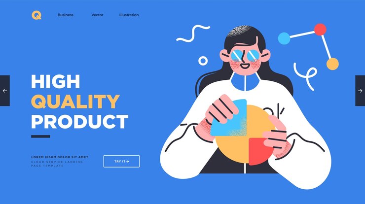 Premium Vector Landing Page Template Of Developing Computer Software Coding And Programming