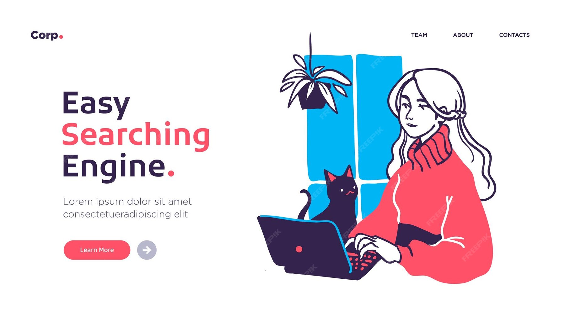 Premium Vector | Landing page template of developing computer software ...