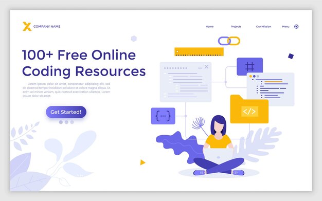 Coding Landing Page Images - Free Download on Freepik