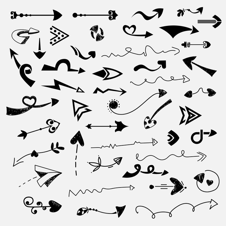 Premium Vector | Large collection of different arrows. Premium Vector | Large collection of different arrows.