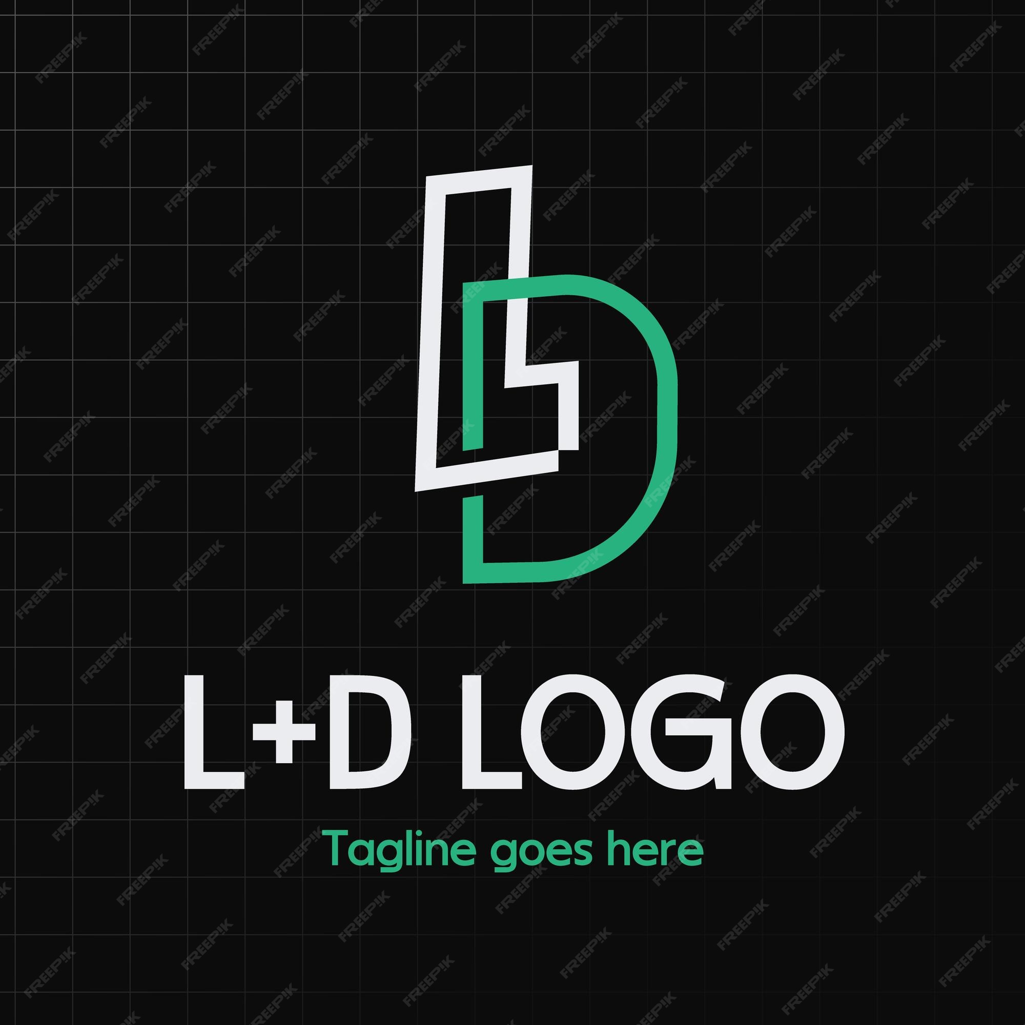 Premium Vector | Ld monogram logo design Premium Vector | Ld monogram logo design