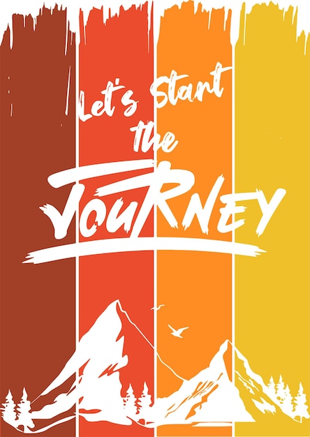 Premium Vector | Let's Start The Journey Premium Vector | Let's Start The Journey