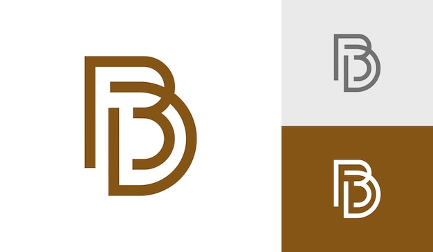 Premium Vector Letter Bd Initial Monogram Logo Design Vector