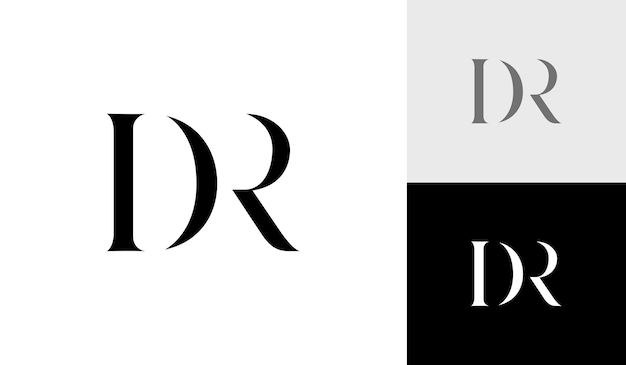 Premium Vector | Letter DR monogram logo design vector Premium Vector | Letter DR monogram logo design vector