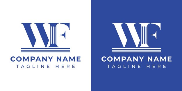 Premium Vector | Letter fw and wf pillar logo suitable for business ... Premium Vector | Letter fw and wf pillar logo suitable for business ...