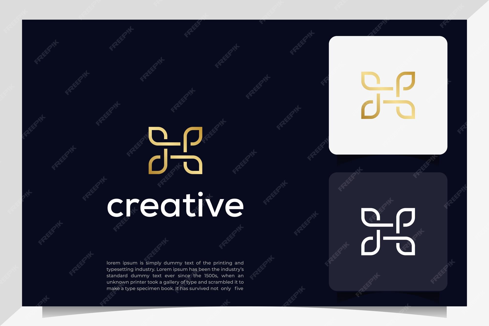 Premium Vector | Letter h logo collection vector deluxe floral tech ... Premium Vector | Letter h logo collection vector deluxe floral tech ...