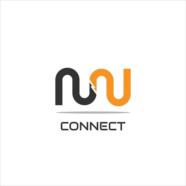 Premium Vector | Letter nn connect logo concept vector design Premium Vector | Letter nn connect logo concept vector design