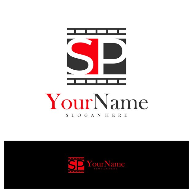 Premium Vector | Letter sp with cinema logo design vector template ... Premium Vector | Letter sp with cinema logo design vector template ...