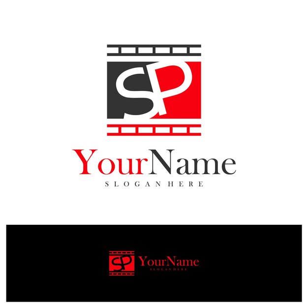 Premium Vector | Letter sp with cinema logo design vector template ... Premium Vector | Letter sp with cinema logo design vector template ...