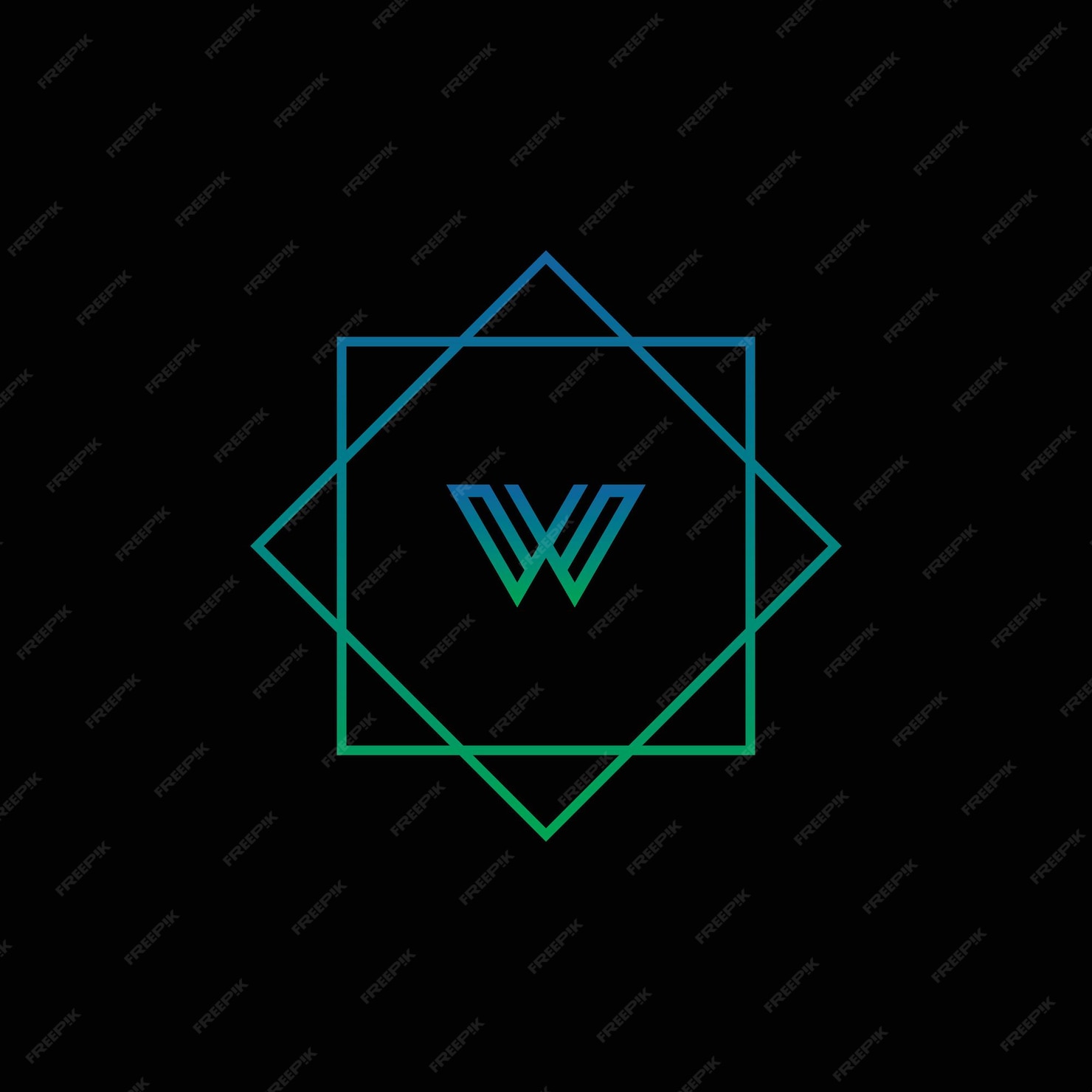 Premium Vector | Letter W Logo Letter Design Vector on black background Premium Vector | Letter W Logo Letter Design Vector on black background