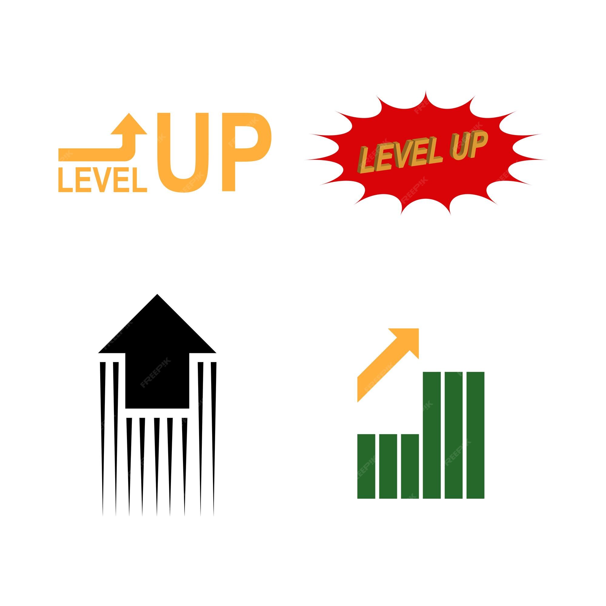 Premium Vector | Level up icon vector Premium Vector | Level up icon vector