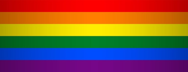 Premium Vector Lgbt Pride Banner Lgbt Flag Colors Rainbow Horizontal
