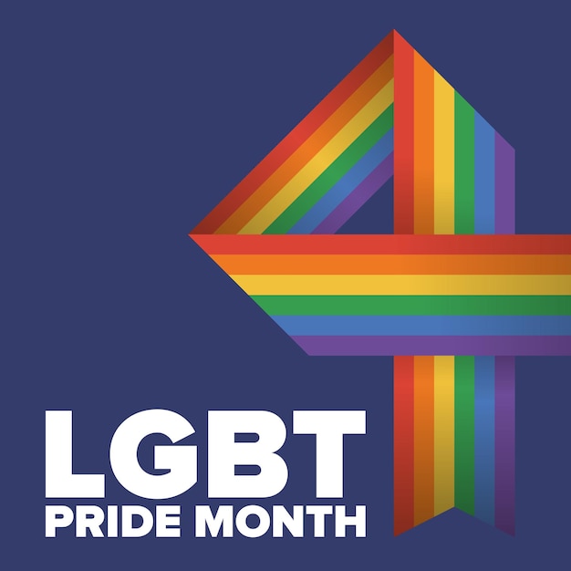 Premium Vector Lgbt Pride Month In June Lgbt Flag Rainbow Flag Love