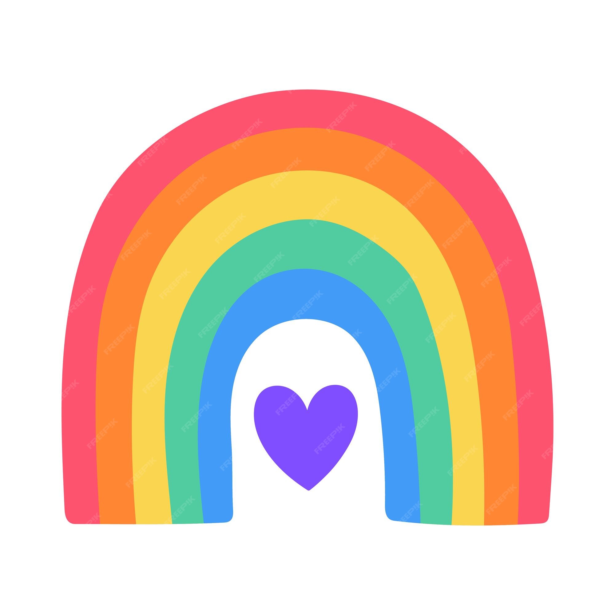 Premium Vector Lgbt Rainbow Isolated On White Background Lgbtq Symbol
