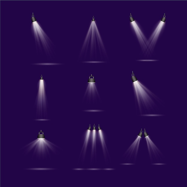 Premium Vector | Light effect gradient collection Premium Vector | Light effect gradient collection