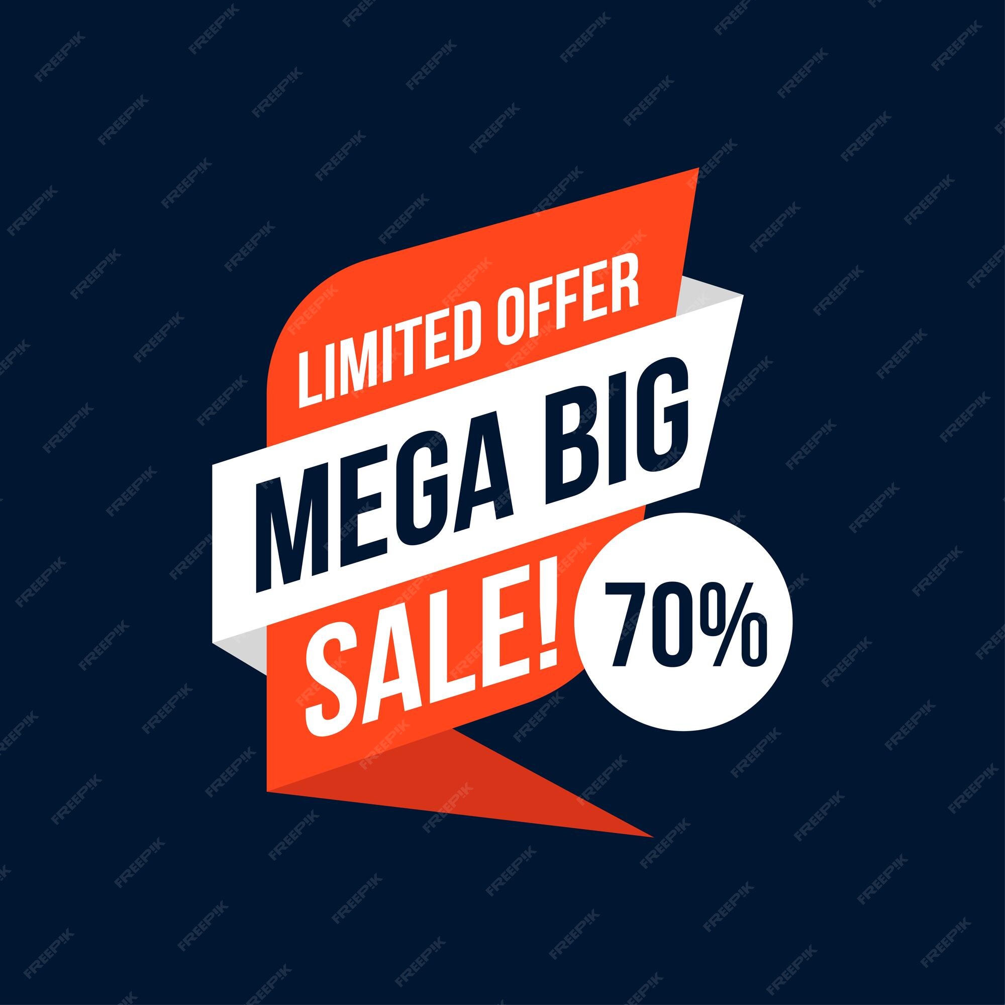 Premium Vector | Limited offer mega offer banner design Premium Vector | Limited offer mega offer banner design