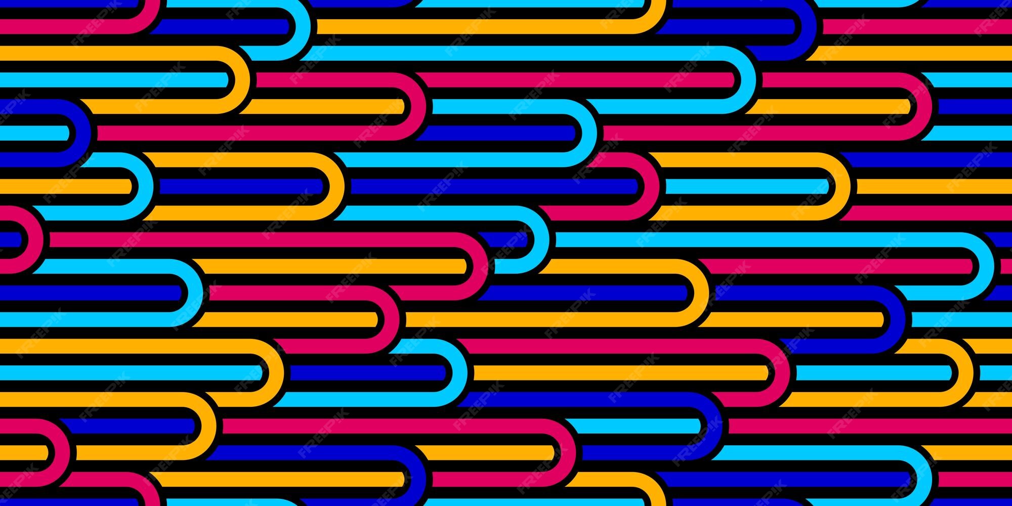 Premium Vector Linear Seamless Background With Twisted Lines Vector